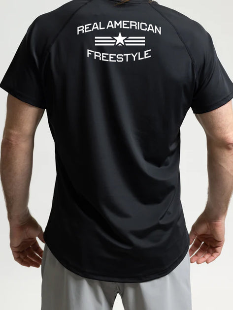 Real American Freestyle Intensity Performance Top - Black – Takedown Sportswear