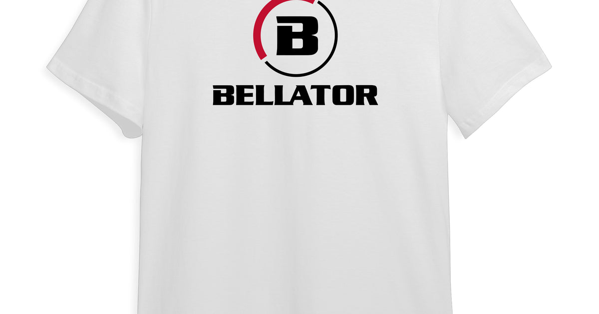 Bellator Black Logo T-Shirt - White – Takedown Sportswear