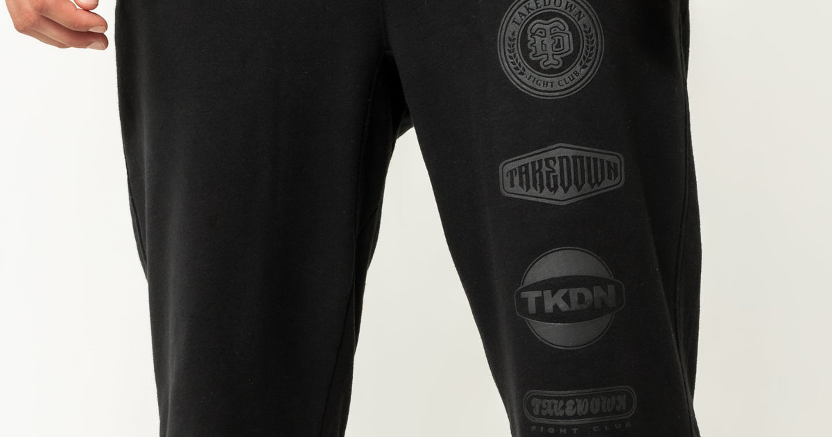 Logo Stack Jogger - Black – Takedown Sportswear