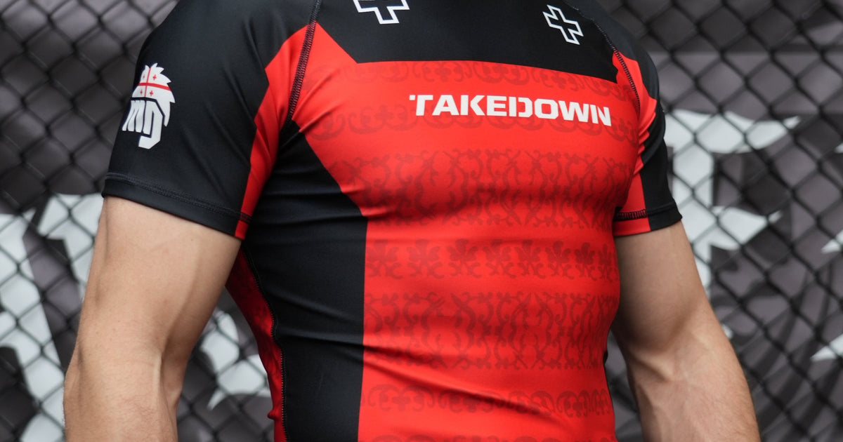 Merab Dvalishvili V2 Short-Sleeve Rashguard - Code Red – Takedown ...