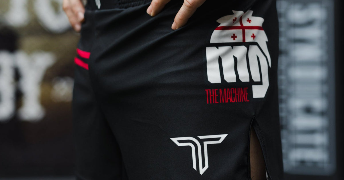 Merab Dvalishvili Fight Shorts (5" Inseam) - Black – Takedown Sportswear