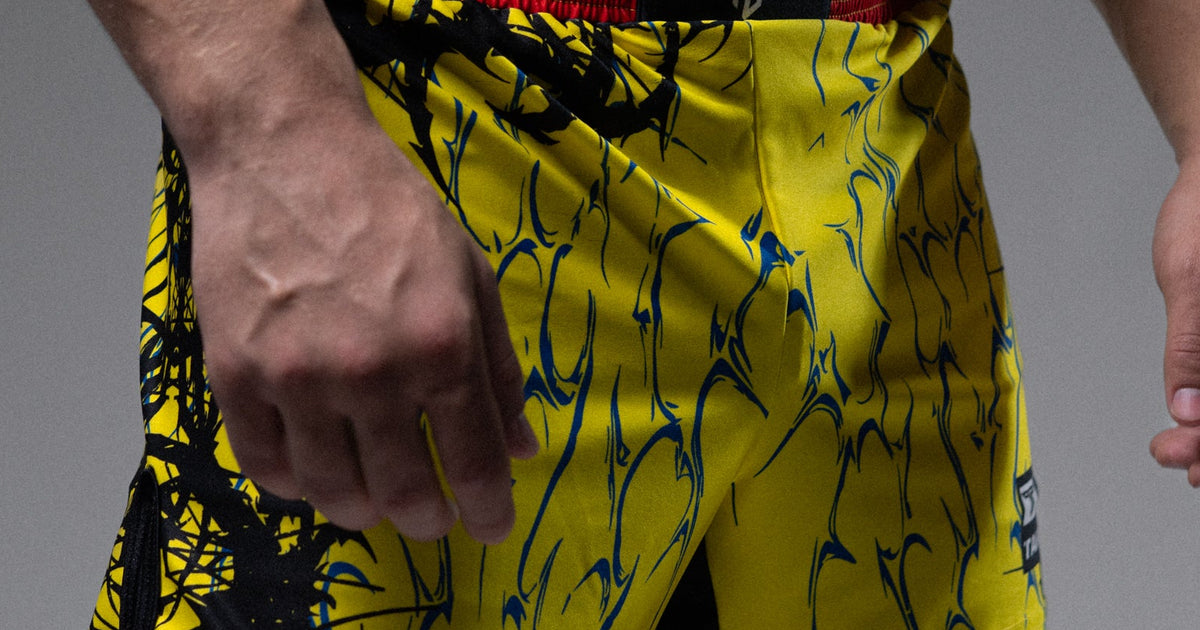 Symbiotek Fight Shorts (5" Inseam) - Yellow – Takedown Sportswear
