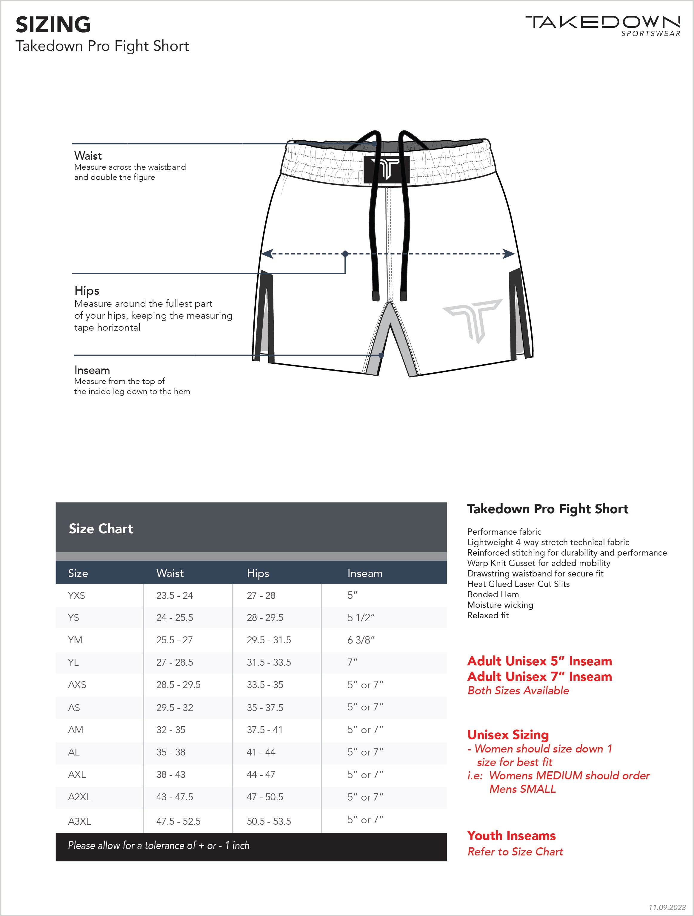 Night Vision Pro Fight Shorts (5" & 7" Inseam) - White – Takedown ...