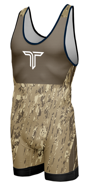 The Patriot Series Wrestling Singlet - Desert Tan – Takedown Sportswear