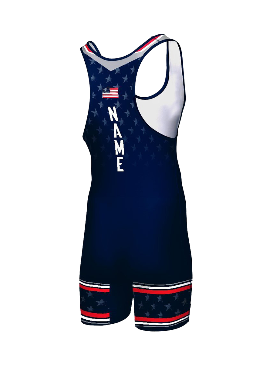Stars And Bars Wrestling Singlet – Takedown Sportswear